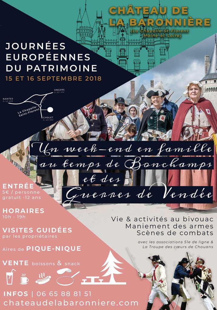 15 & 16 septembre 2018 - Château de la Baronnière au temps des Guerres de Vendée - medias-presse ...