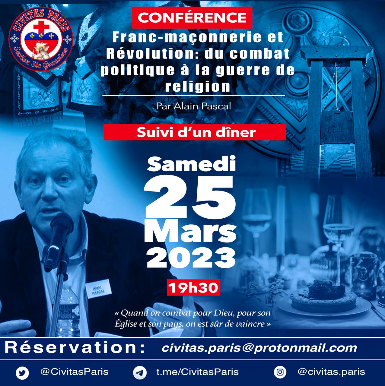 Franc-maçonnerie et Révolution - Conférence d'Alain Pascal - medias ...