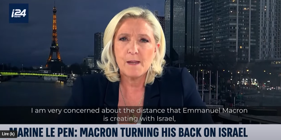 Génocide des Palestiniens à Gaza : Marine Le Pen défend Israël et ...
